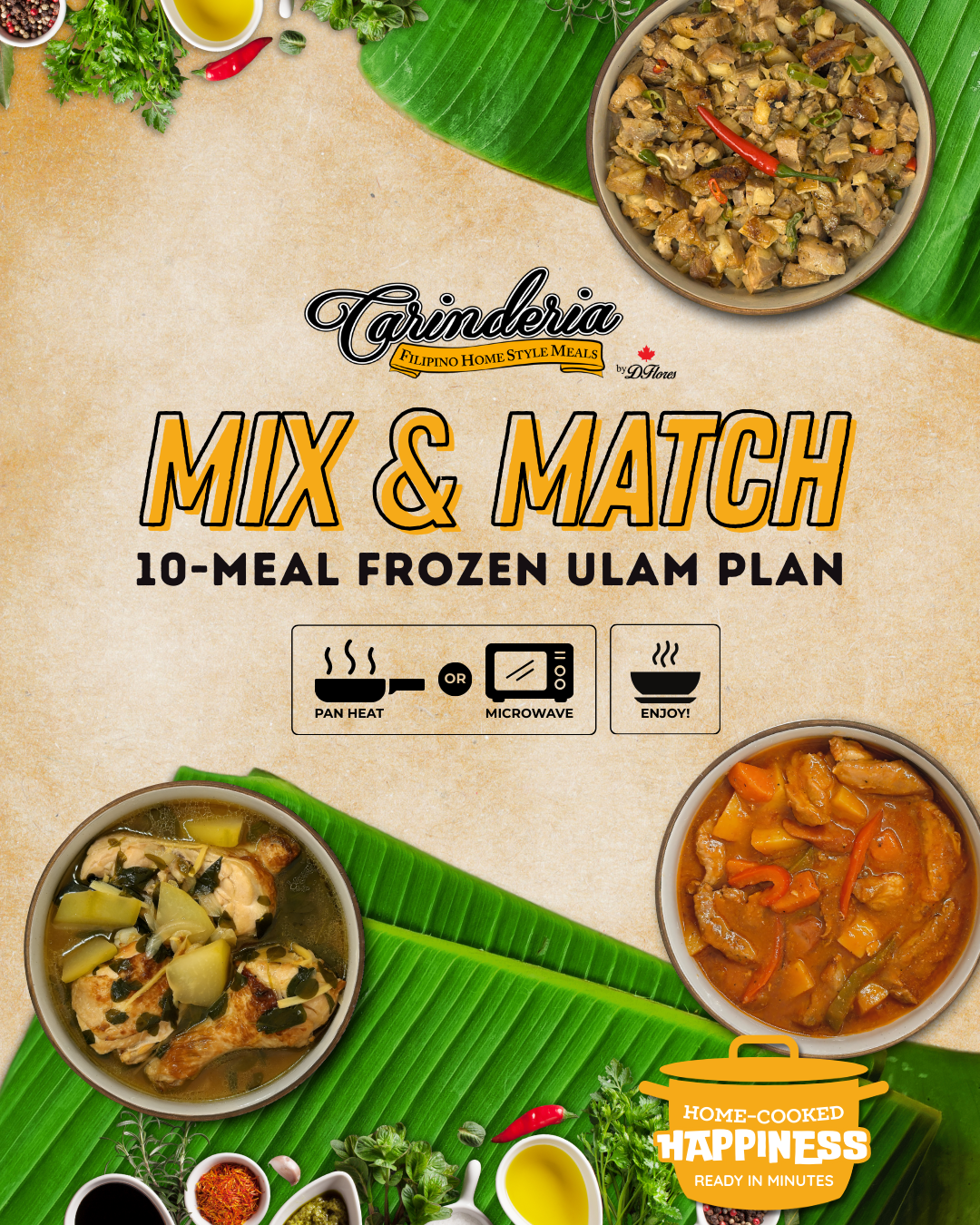 MIX & MATCH 10-MEAL FROZEN ULAM PLAN – CarinderiaMeals